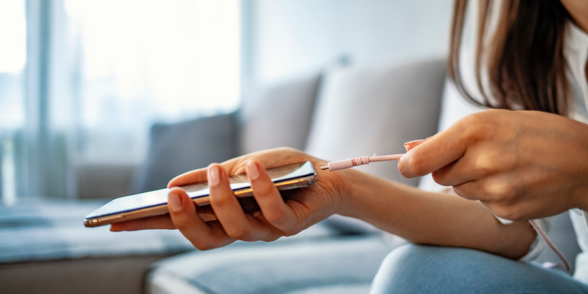 Hvis du lader telefonen op dette sted i hjemmet, skal du vænne dig af ...